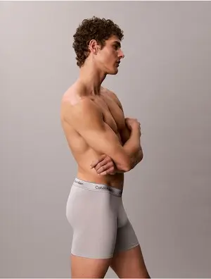 Calvin Klein Icon Cotton Stretch Shine Boxer Brief - Harbor Mist