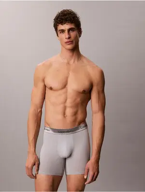 Calvin Klein Icon Cotton Stretch Shine Boxer Brief - Harbor Mist