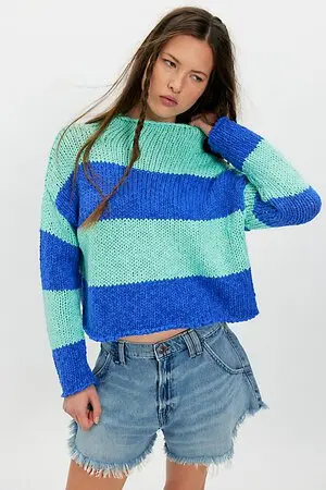 Women's Blue Sweaters