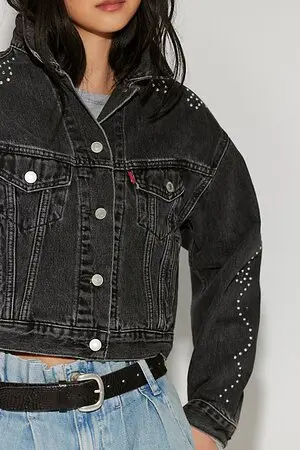 LEVI'S Shrunken 90s Trucker Jacket - Denim Venom