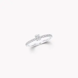 Graff Foufou Oval Diamond Ring - White Gold