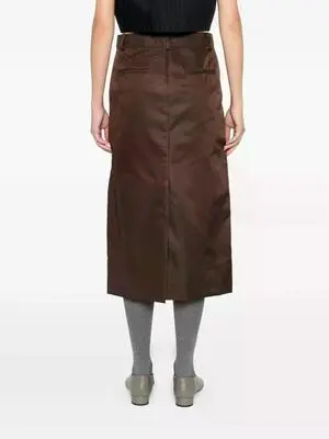 Tibi Front-vent Midi Skirt