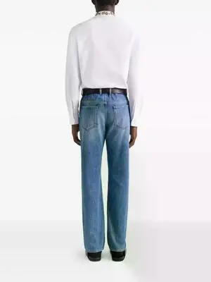 Givenchy Flared Trousers With Visible Stitching