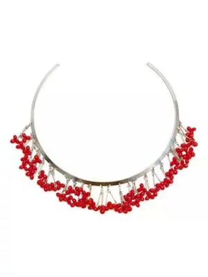Isabel Marant Nora Beaded Choker - Silver