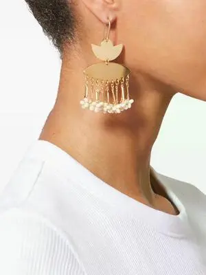 Isabel Marant Étoile Nora Drop Earrings With Stone Embellishment - Gold