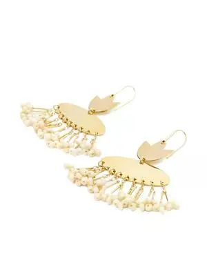 Isabel Marant Étoile Nora Drop Earrings With Stone Embellishment - Gold