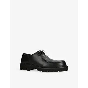 COLLEGIUM Moc-toe Leather Derby Shoes