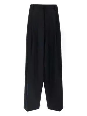 Fabiana Filippi Pleated Wide-leg Trousers - Blue