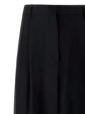 Fabiana Filippi Pleated Wide-leg Trousers - Blue