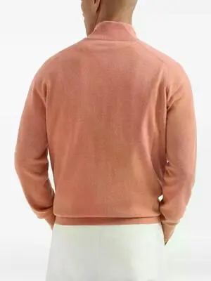 Brunello Cucinelli Half-zip Cashmere Sweater - Orange