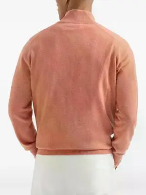 Brunello Cucinelli Half-zip Cashmere Sweater - Orange