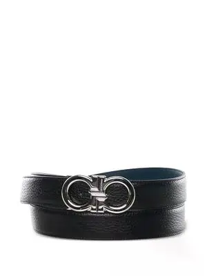 FERRAGAMO Leather Belt - Black
