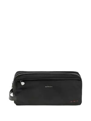 Kiton Zip-fastening Wash Bag - Black