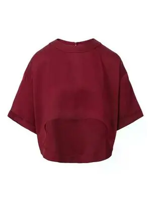 IL VOLO Cropped Short-sleeve T-shirt - Red