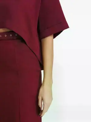 IL VOLO Cropped Short-sleeve T-shirt - Red