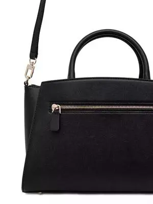 Guess Logo-plaque Tote Bag - Black