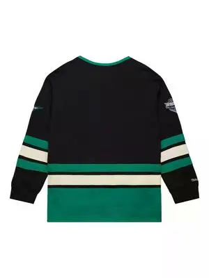 Mitchell & Ness Lace-up Logo Sweatshirt - Black