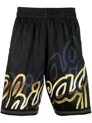 Mitchell & Ness Logo-print Track Shorts