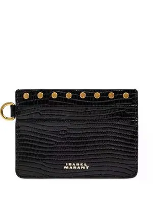 Isabel Marant Studded Card Holder - Black