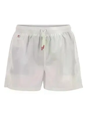 Kiton Logo-detail Swim Shorts - White