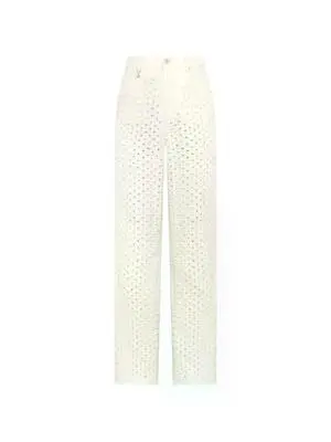Amiri Laser-cut Wide Leg Denim