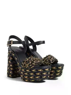 CastaÑer Anne Woven Platform Sandals