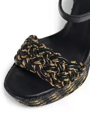 CastaÑer Anne Woven Platform Sandals