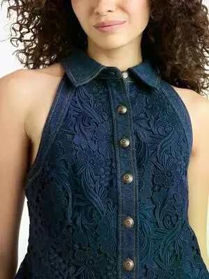 Cinq À Sept Ronin Lace Button Top