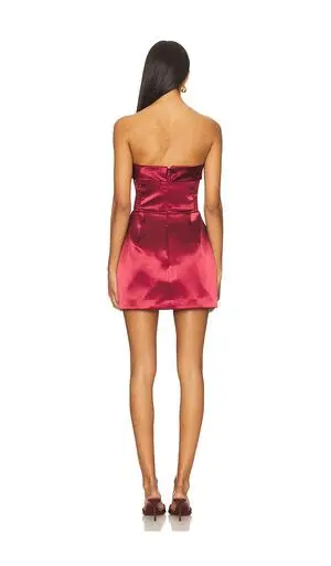 Amanda Uprichard Lucienne Skort Romper - Wine