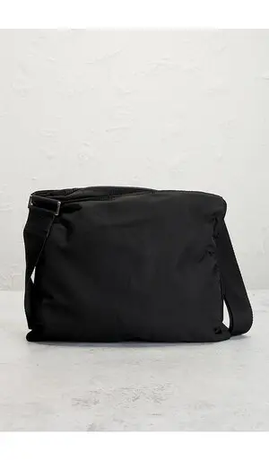 FWRD RENEW Prada Tessuto Flat Messenger Bag
