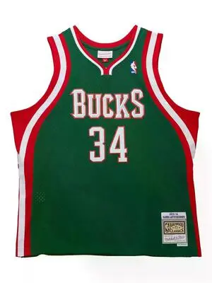 Mitchell & Ness Giannis Antetokounmpo Milwaukee Bucks 2013-14 Jersey - Green