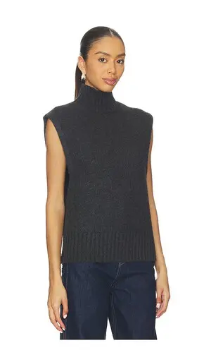 EAVES Lynnda Knit Mock Neck Shell