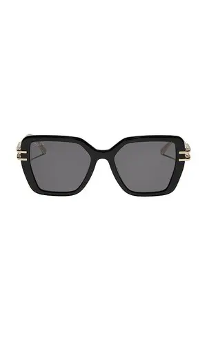 DIFF EYEWEAR Dasha Sunglasses - Black & Grey