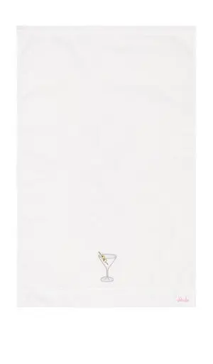 ABBODE Martini Tea Towel In White