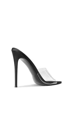 Femme La Gianni Satin Mule With Stiletto Heel