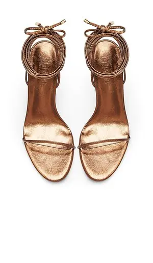 Femme La 3.0 Barely There Lace Up Heel - Bronze