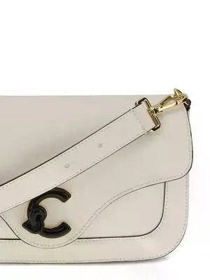 COCCINELLE Logo-plaque Shoulder Bag - Neutrals