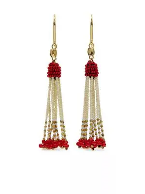 Isabel Marant Nina Pendant Beaded Earrings - Gold