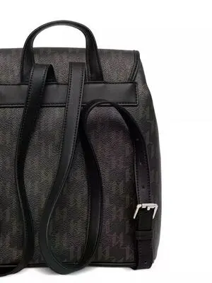 Karl Lagerfeld Logo-appliqué Monogram Backpack