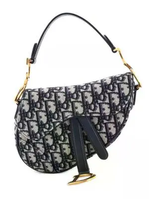 Dior Saddle Handbag Oblique Canvas Mini Shoulder Bag - Blue