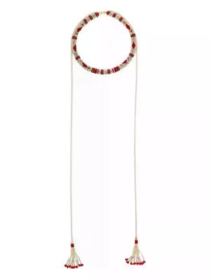 Isabel Marant Long Beaded Necklace - Neutrals