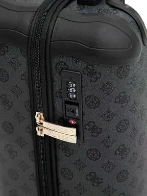 Guess Monogram Pattern Luggage