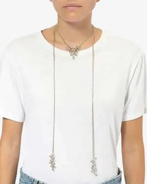 Isabel Marant Mia Scarf Necklace - Silver