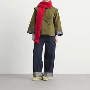 DAMSON MADDER Reversible Jerry Crop Trench Coat