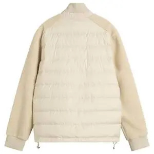 Moncler Teddy Fleece Zip-up Jacket - Beige