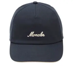 Moncler Cotton Archive Cap - Navy
