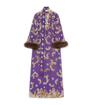 Valentino Garavani Embellished Silk Dress