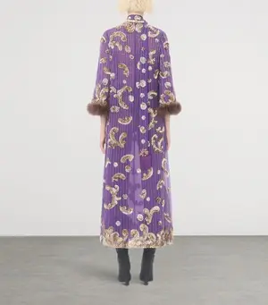 Valentino Garavani Embellished Silk Dress