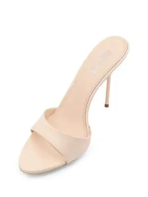 Paris Texas Lidia Leather Stiletto High Heel Mules