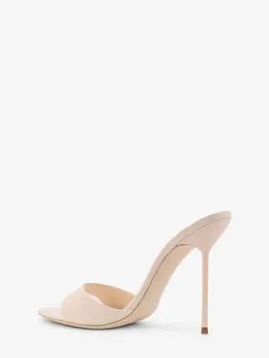 Paris Texas Lidia Leather Stiletto High Heel Mules